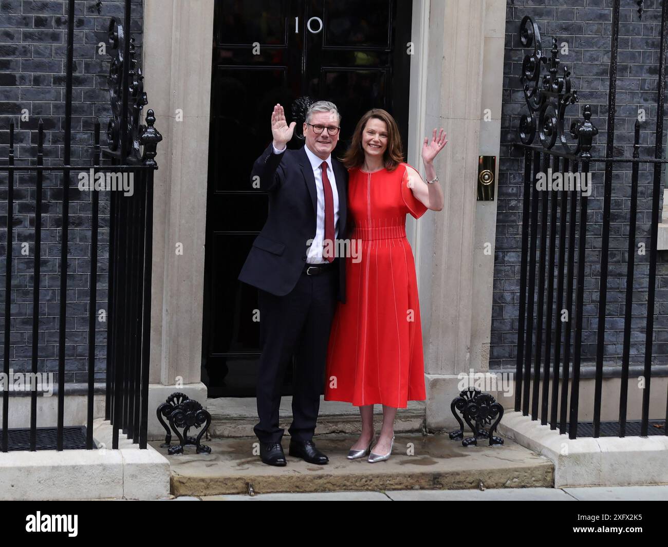 British prime minister sir keir starmer and wife victoria starmer hi ...