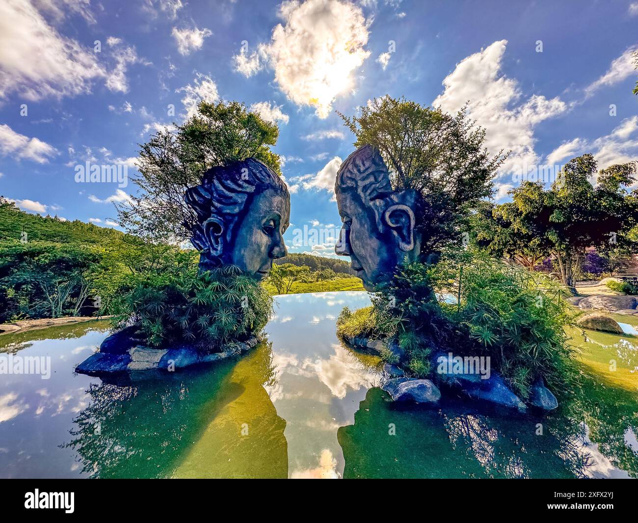 Clay Tunnel sculptures in Dalat, Vietnam Stock Photo - Alamy