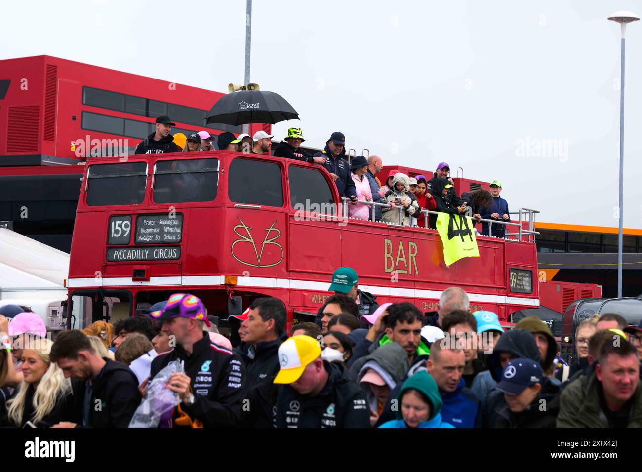 Silverstone, UK. 05th July 2024. British F1 fan During FP1. Ahmad Al ...
