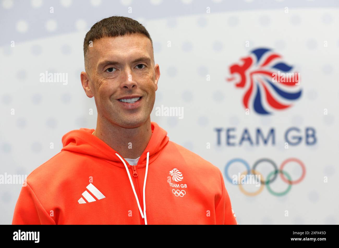 Richard Kilty during a Team GB kitting out session for the Paris ...