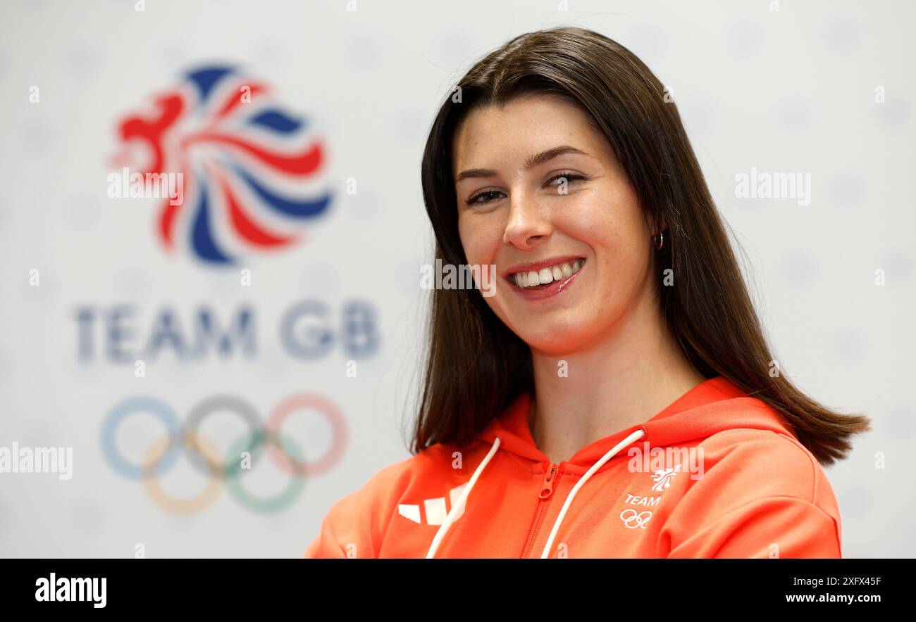 Amy Hunt during a Team GB kitting out session for the Paris Olympics ...