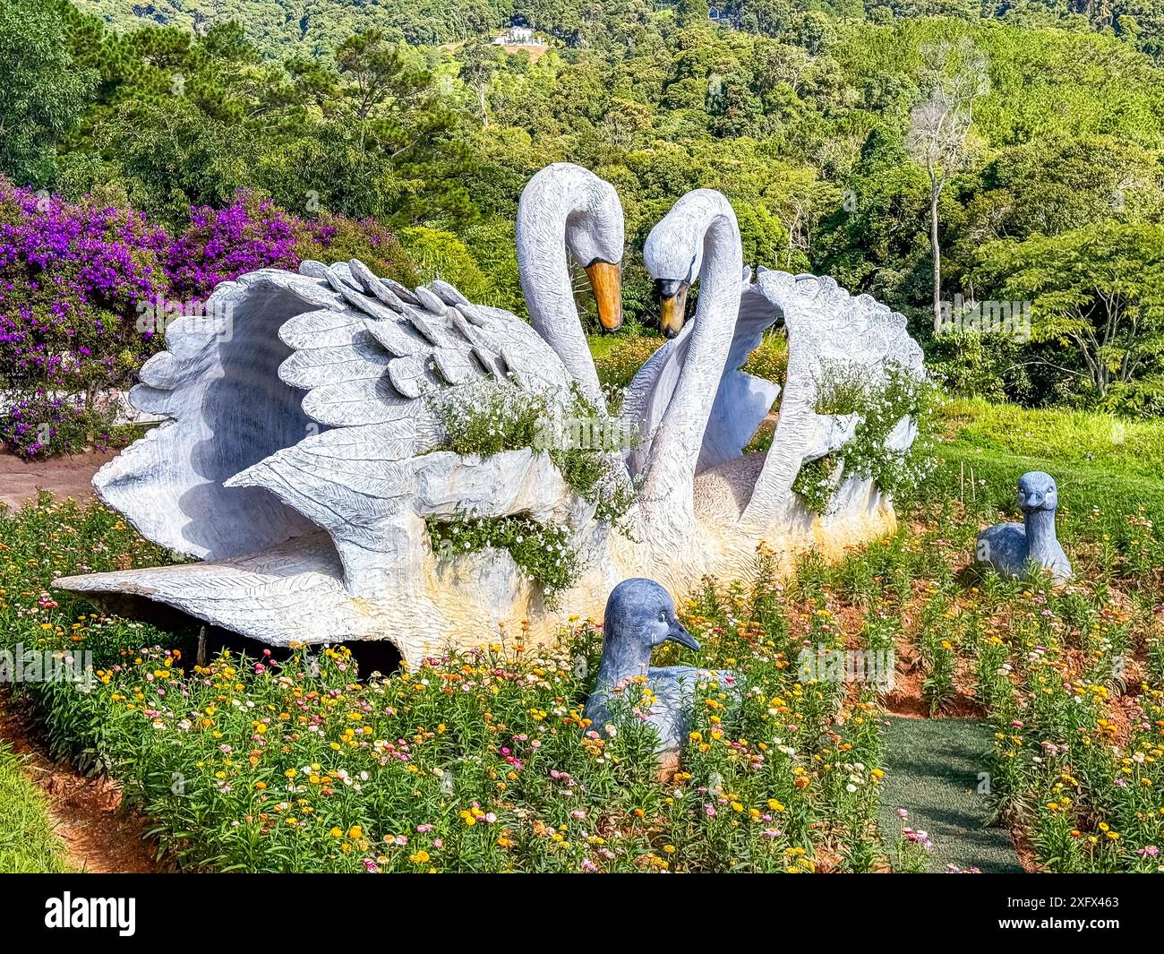 Clay Tunnel sculptures in Dalat, Vietnam Stock Photo - Alamy