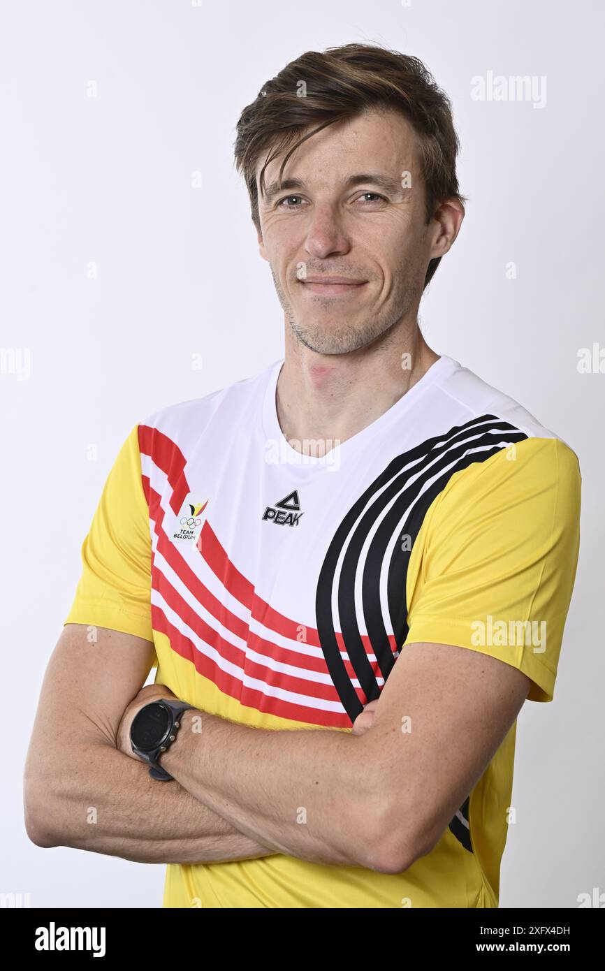 Brussels, Belgium. 04th July, 2024. Belgian coach Koen Bellemans poses ...