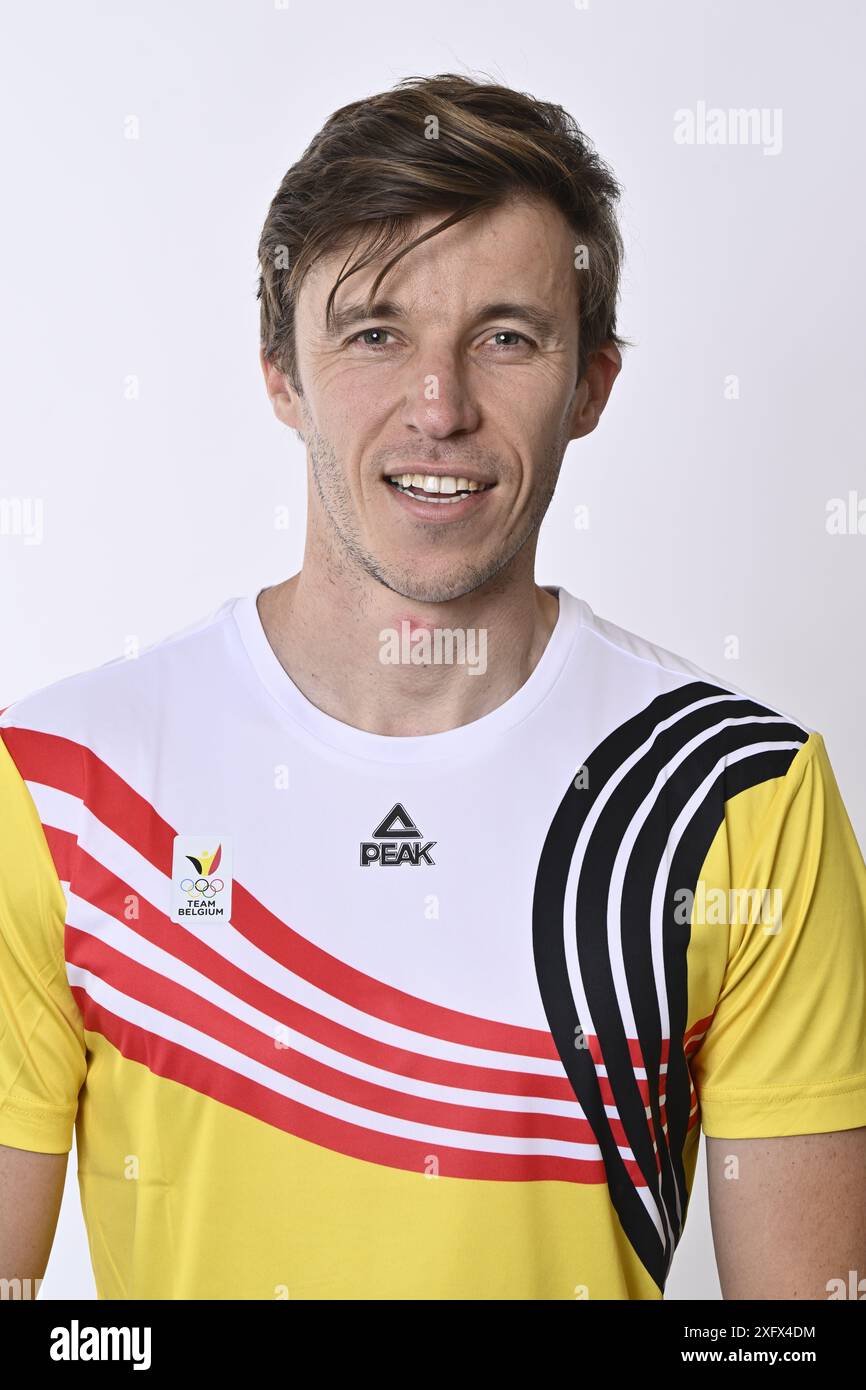 Brussels, Belgium. 04th July, 2024. Belgian coach Koen Bellemans poses ...