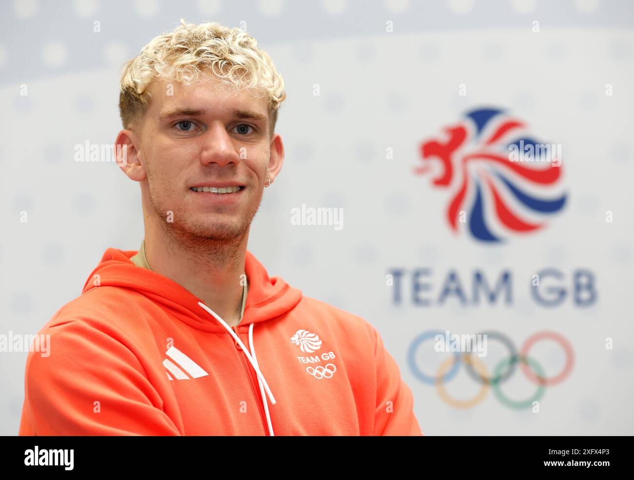 Charlie Carvell during a Team GB kitting out session for the Paris ...