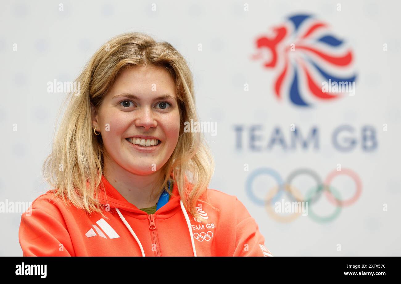 Megan Keith during a Team GB kitting out session for the Paris Olympics ...