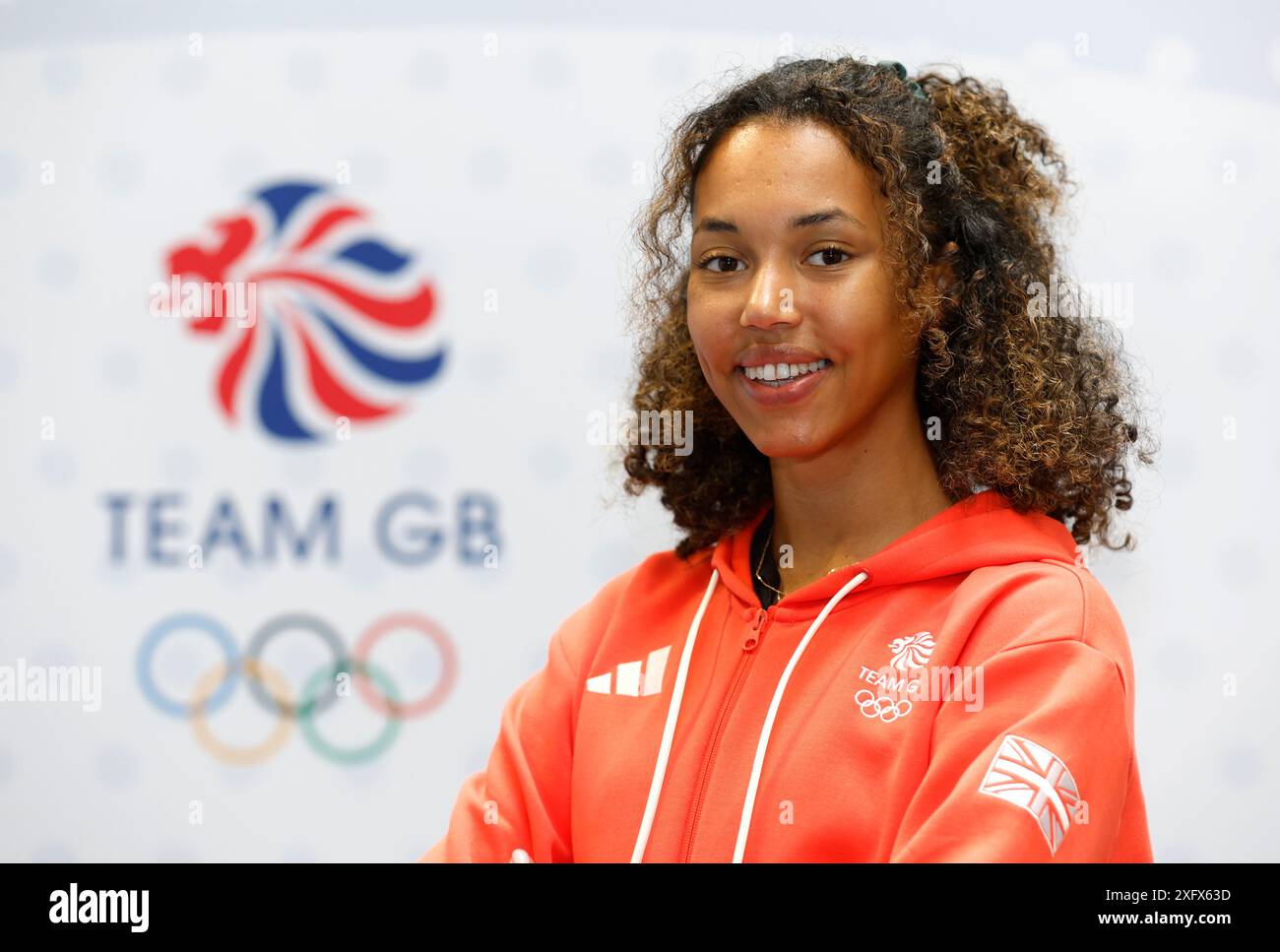 Morgan Lake during a Team GB kitting out session for the Paris Olympics ...