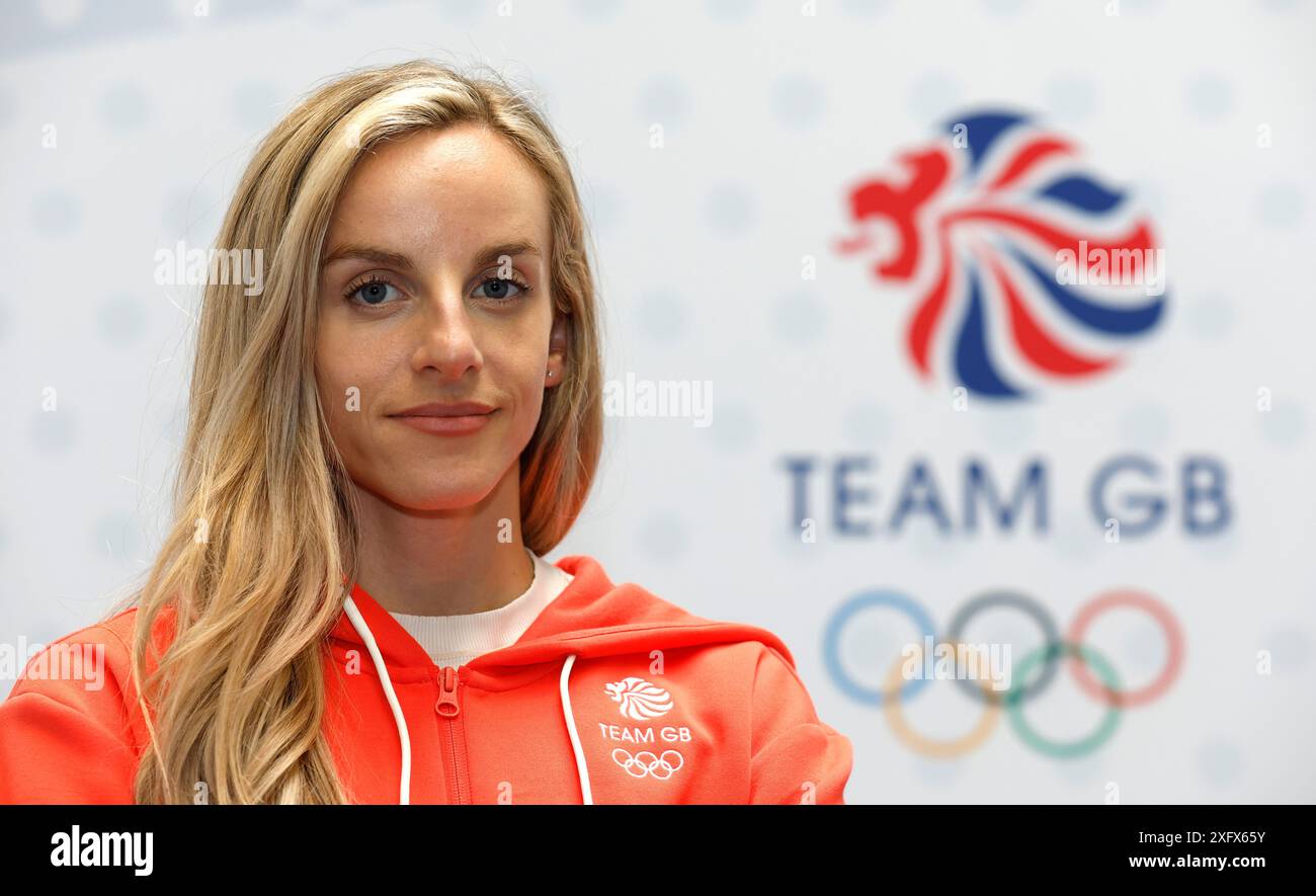 Georgia Bell during a Team GB kitting out session for the Paris Olympics 2024 at the Birmingham ...