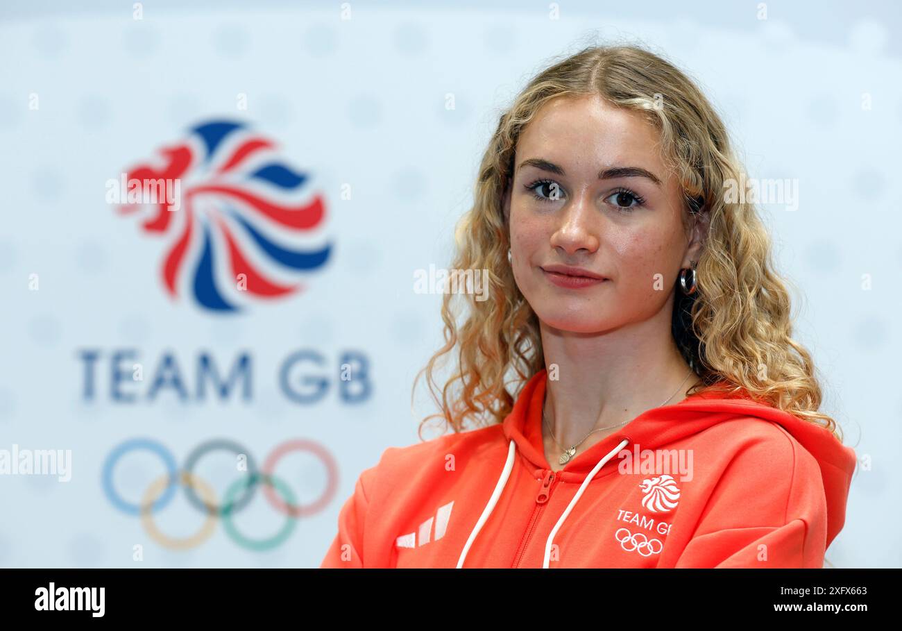 Phoebe Gill during a Team GB kitting out session for the Paris Olympics ...