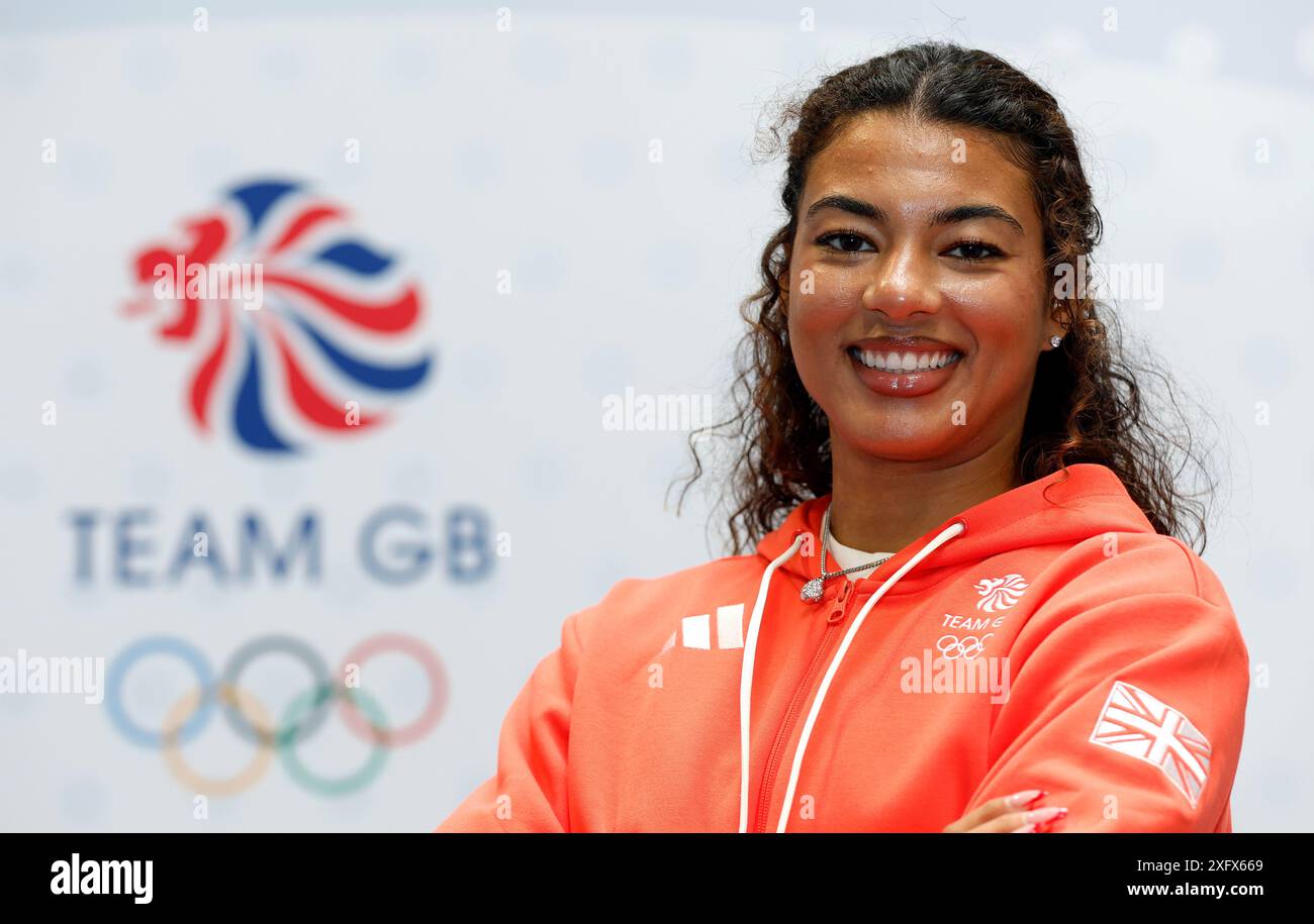 Nicole Yeargin during a Team GB kitting out session for the Paris ...