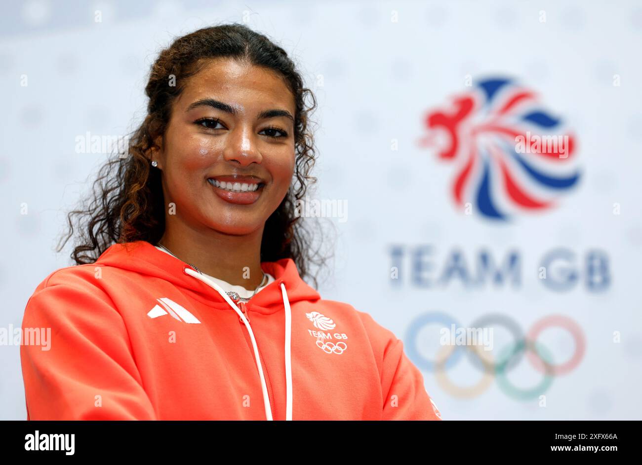 Nicole Yeargin during a Team GB kitting out session for the Paris ...