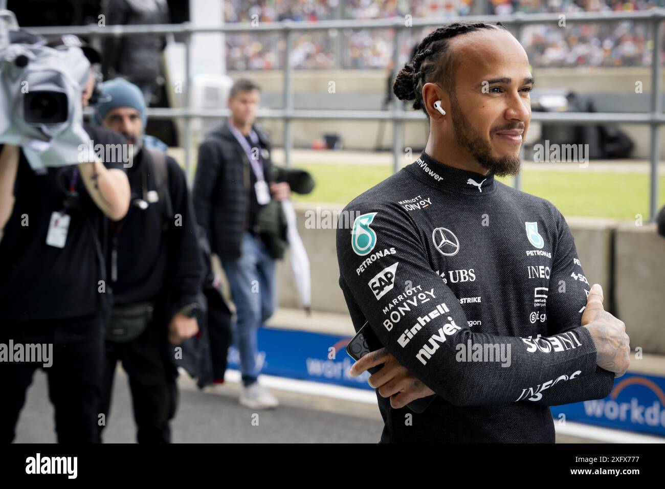 Silverstone, UK. 05th July, 2024. SILVERSTONE - Lewis Hamilton ...