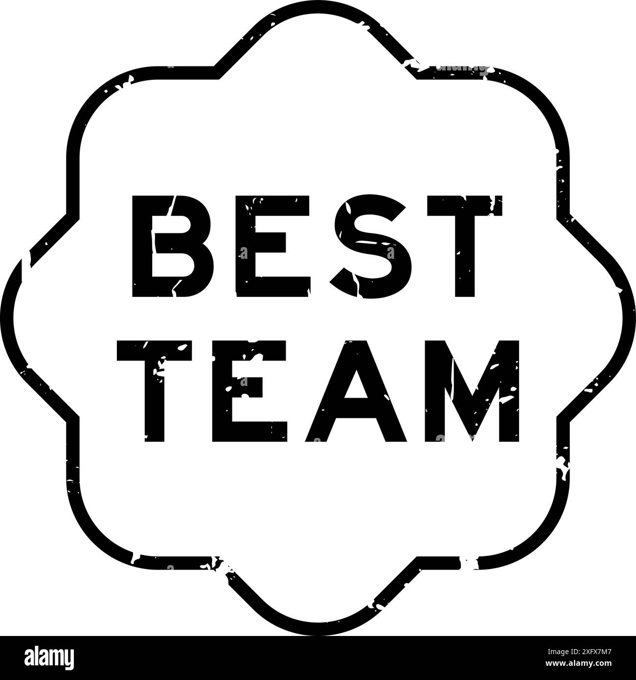 Grunge black best team word rubber seal stamp on white background Stock ...