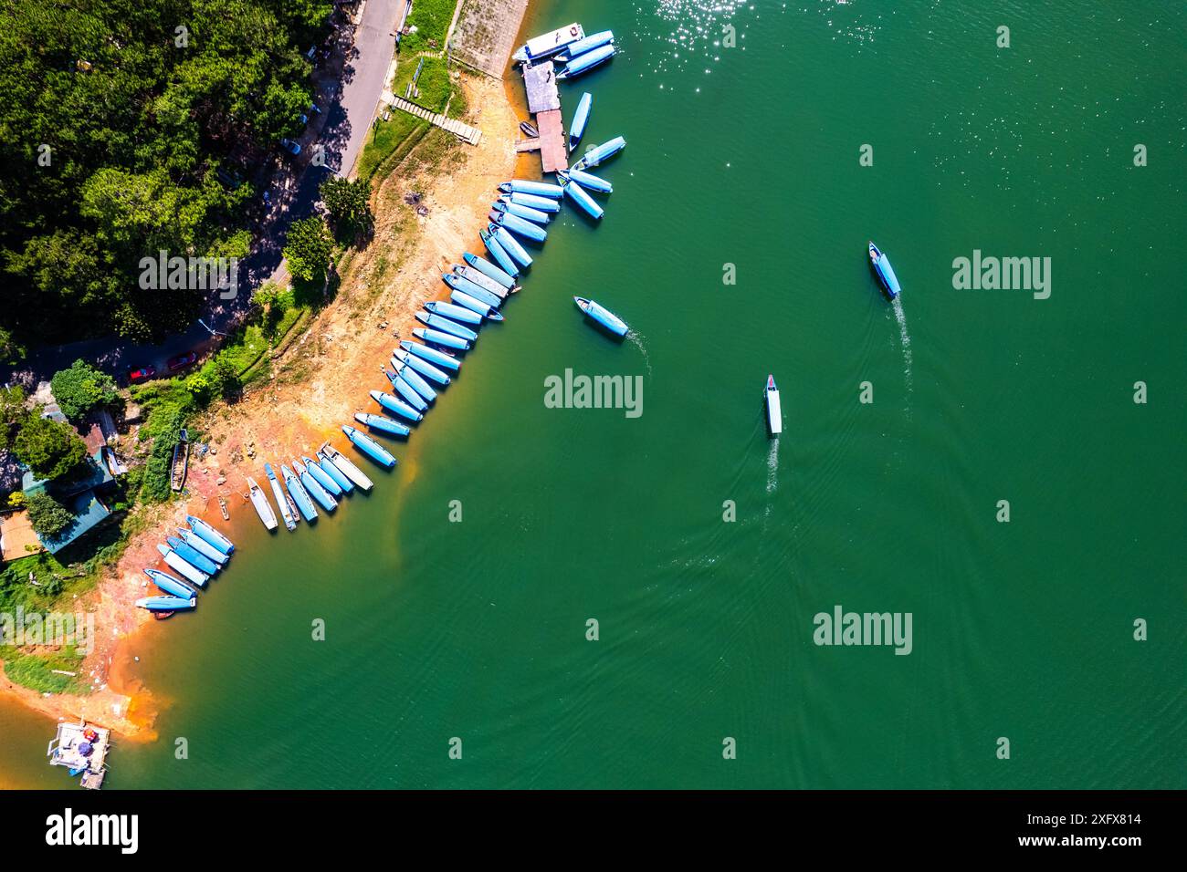 Aerial view of tuyen lam lake in Dalat, Vietnam Stock Photo - Alamy