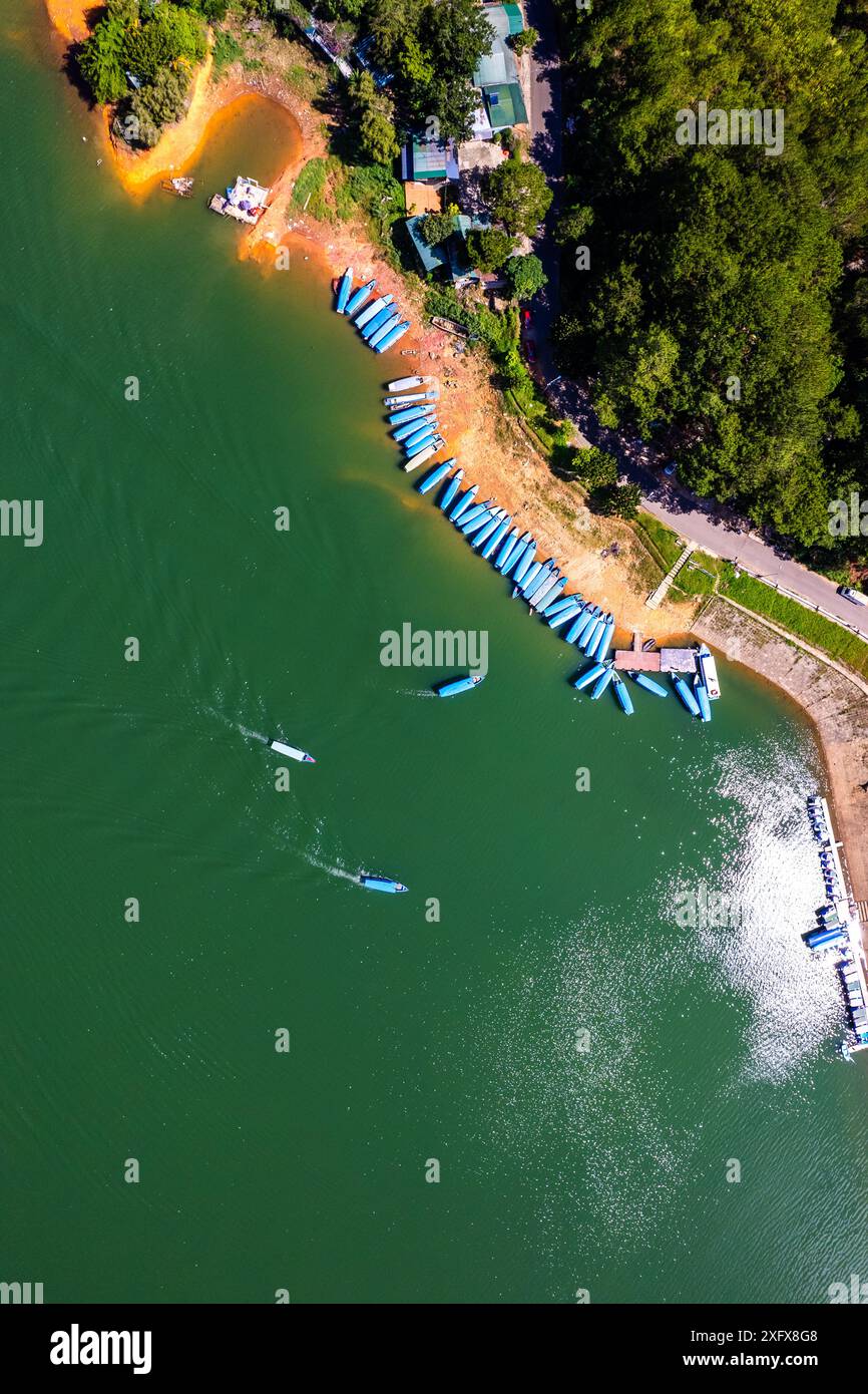 Aerial view of tuyen lam lake in Dalat, Vietnam Stock Photo - Alamy