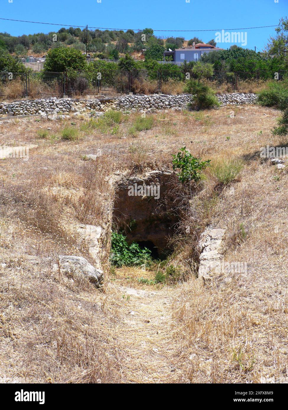 Ancient Copper age citadels in Argolis, Peloponnese, Greece Stock Photo ...