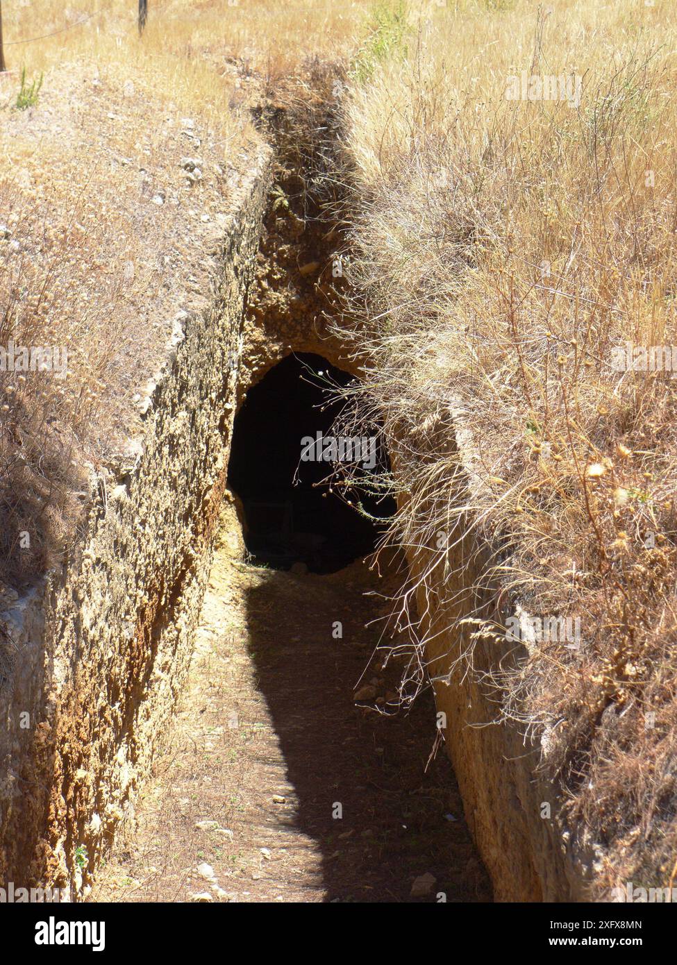 Ancient Copper age citadels in Argolis, Peloponnese, Greece Stock Photo ...