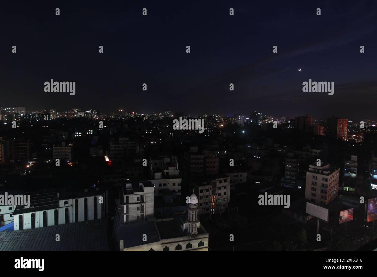 A part of Dhaka is under loadshedding, Panthapath, Dhaka, Bangladesh ...