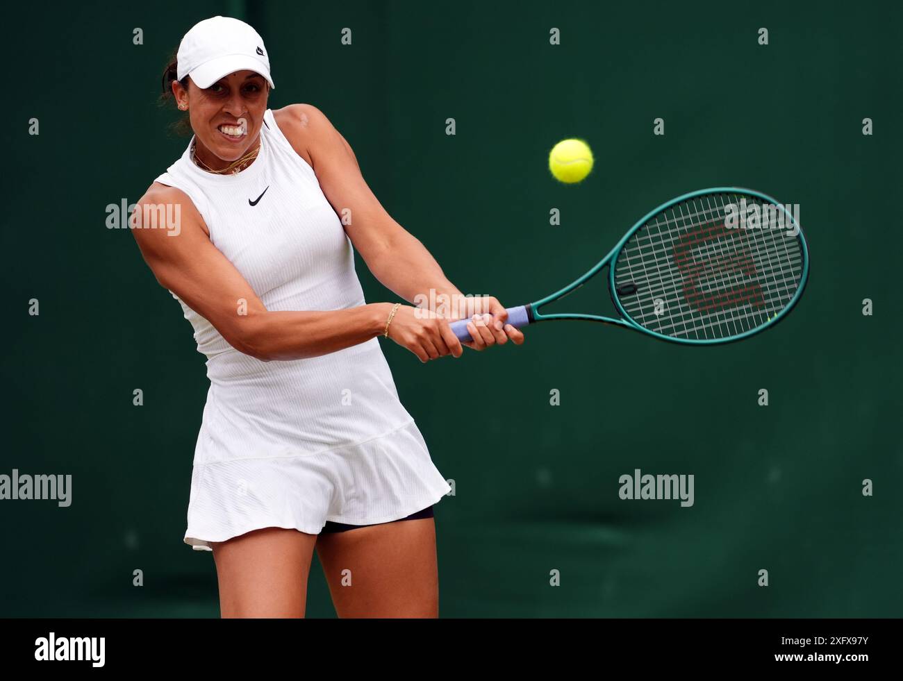 Madison Keys during her match against Marta Kostyuk (not pictured) on ...