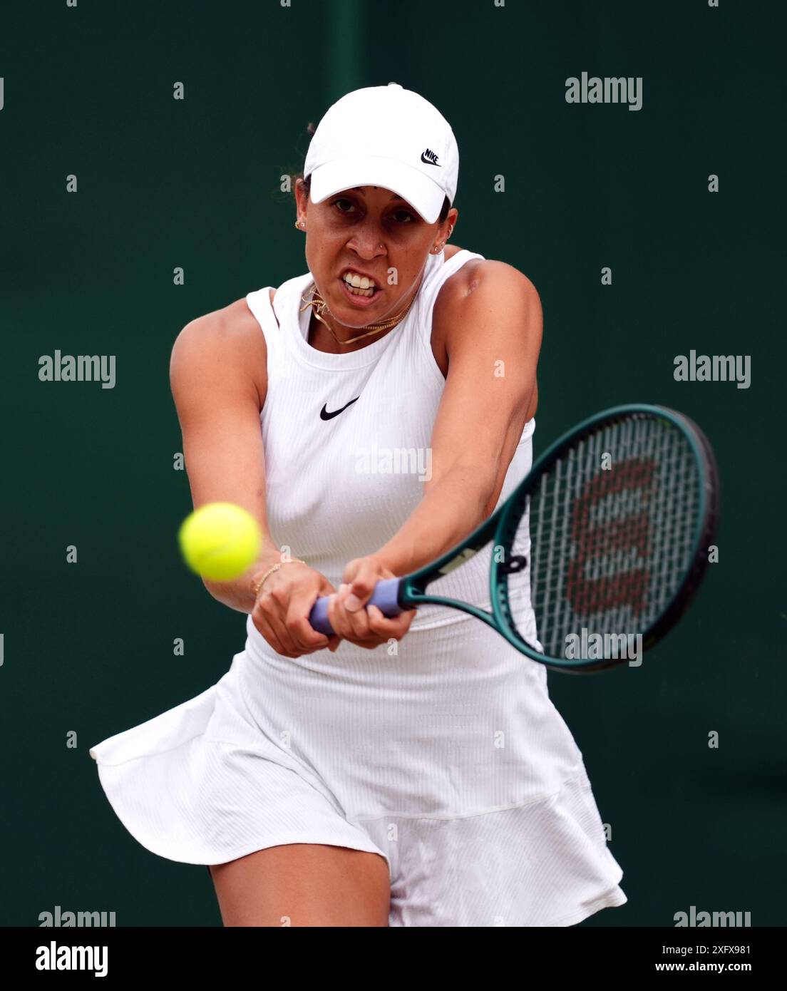 Madison Keys during her match against Marta Kostyuk (not pictured) on ...