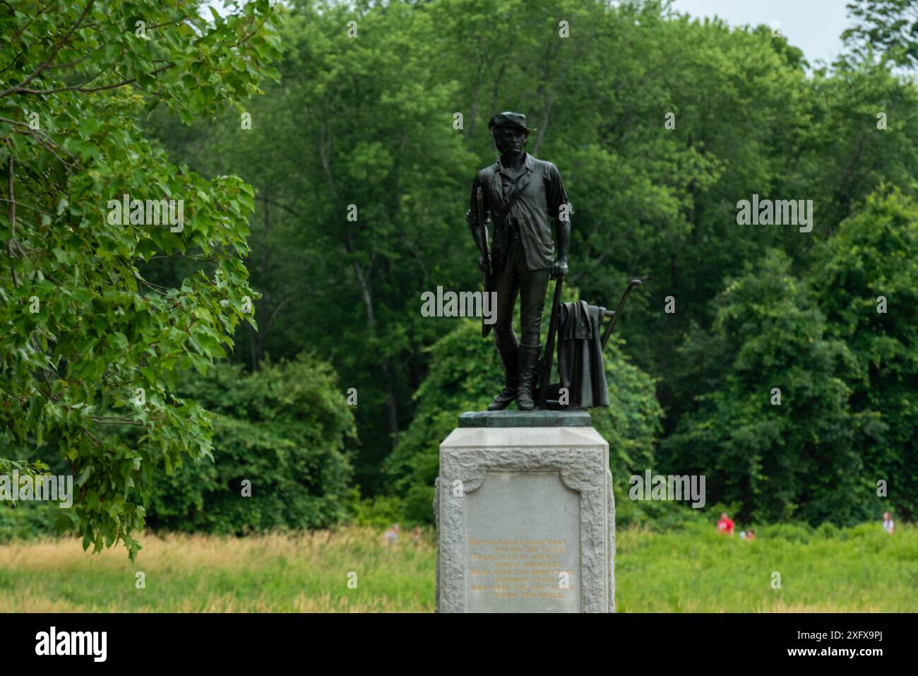Daniel Chester French’s Minuteman statue the Old North Bridge, site of ...