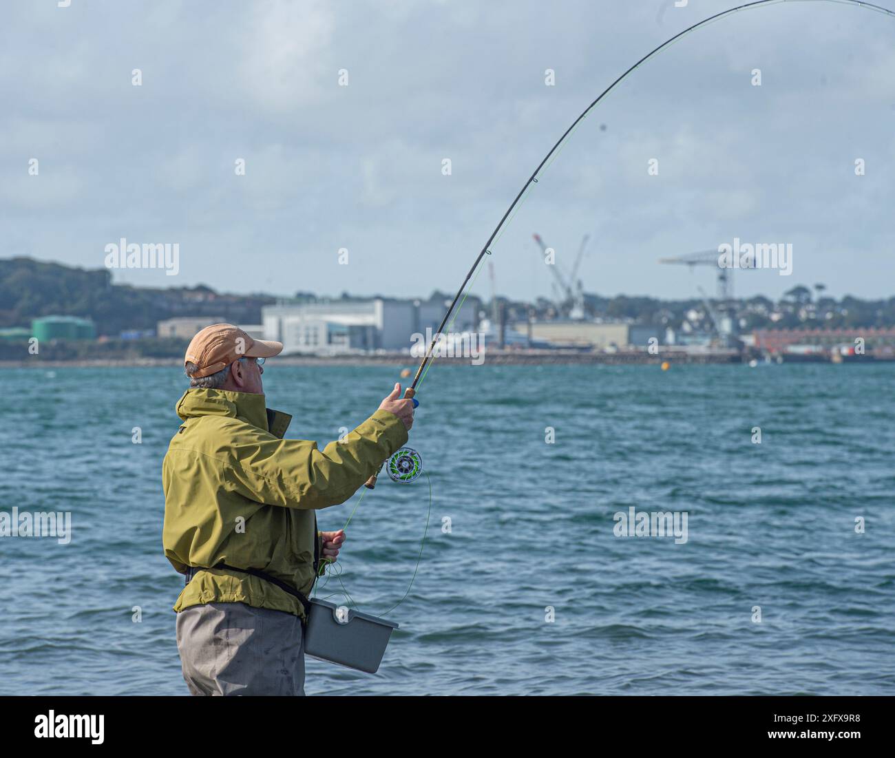 fly fishing in sea Stock Photo - Alamy
