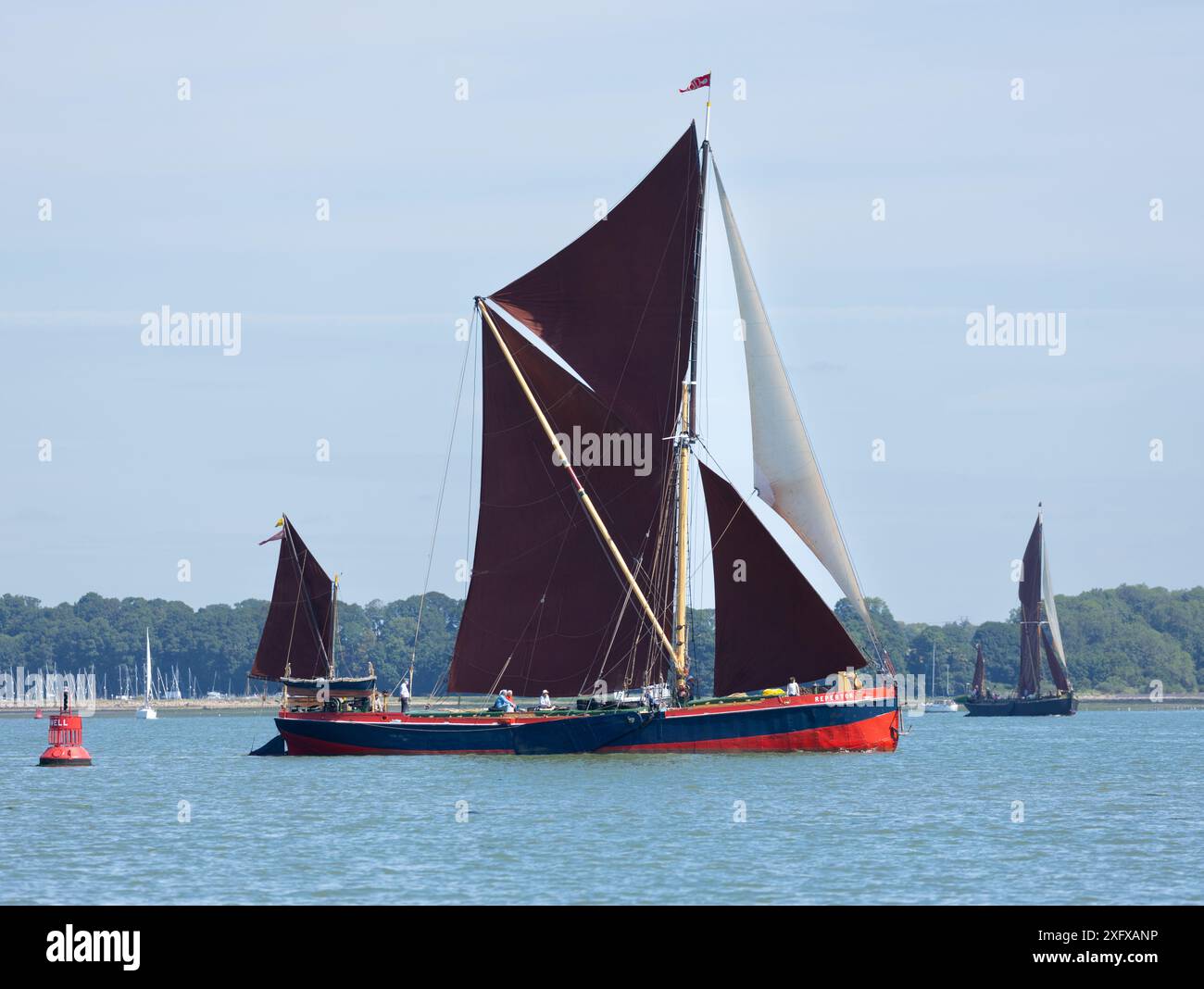 Repertor Thames Sailing Barge on the River Orwell Suffolk England Stock Photo - Alamy