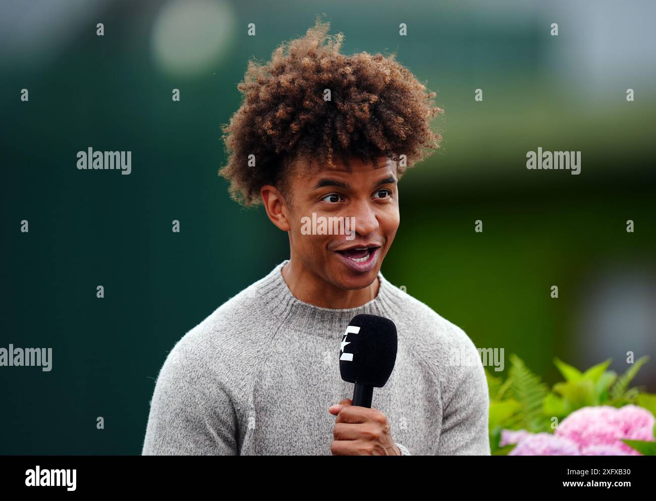 Radzi Chinyanganya on day five of the 2024 Wimbledon Championships at ...