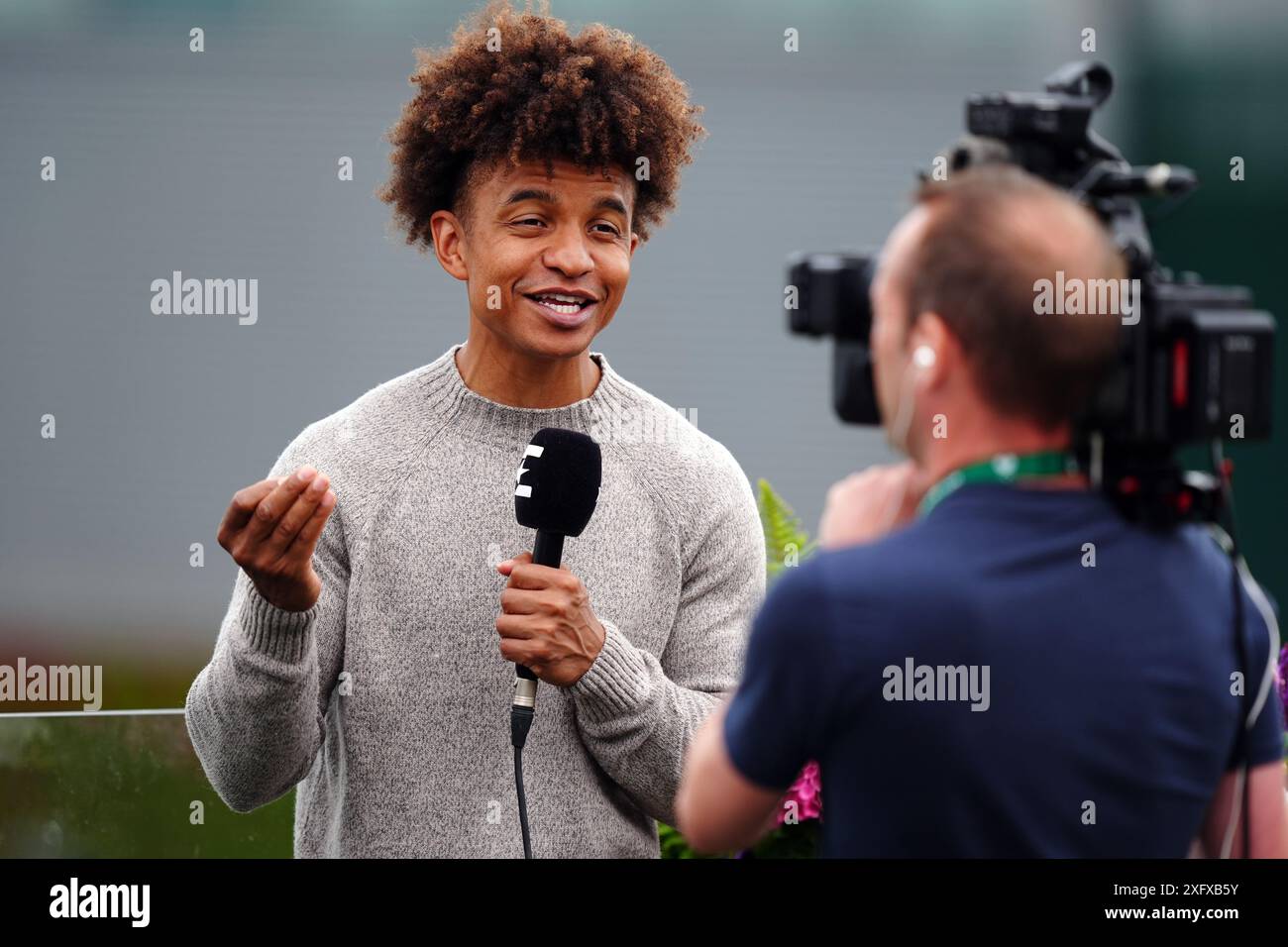 Radzi Chinyanganya on day five of the 2024 Wimbledon Championships at ...