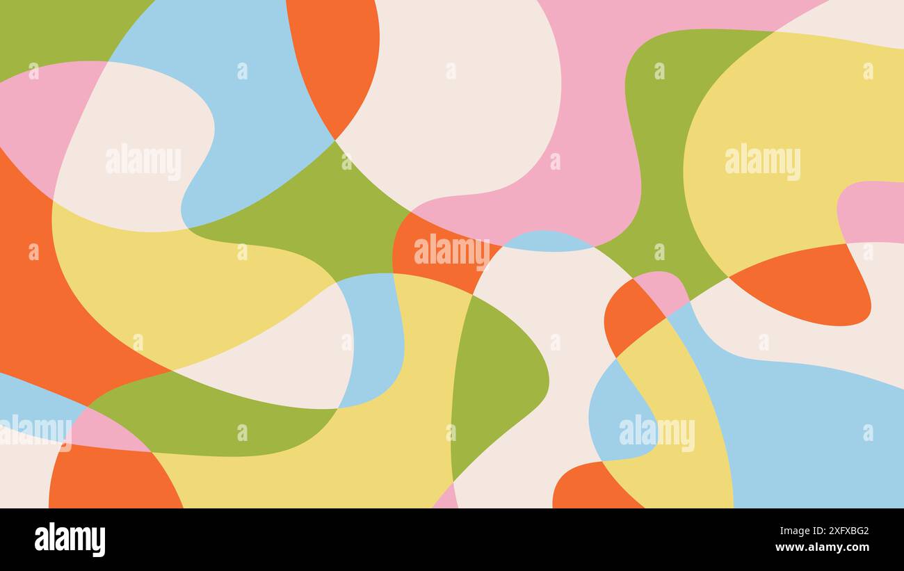 Fun abstract background in doodle style. Simple playful design with ...