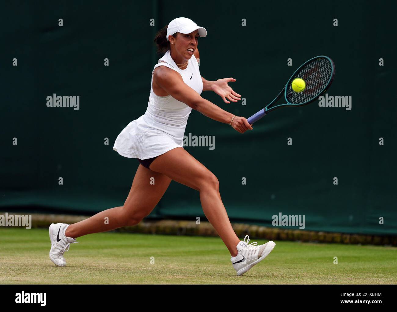 Madison Keys during her match against Marta Kostyuk (not pictured) on ...