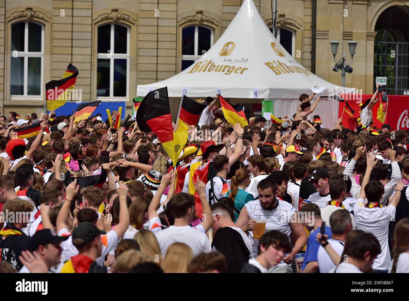 5.7.2024 Fanzone Stuttgart Die Fan Zone am Stuttgarter Schlossplatz zur ...