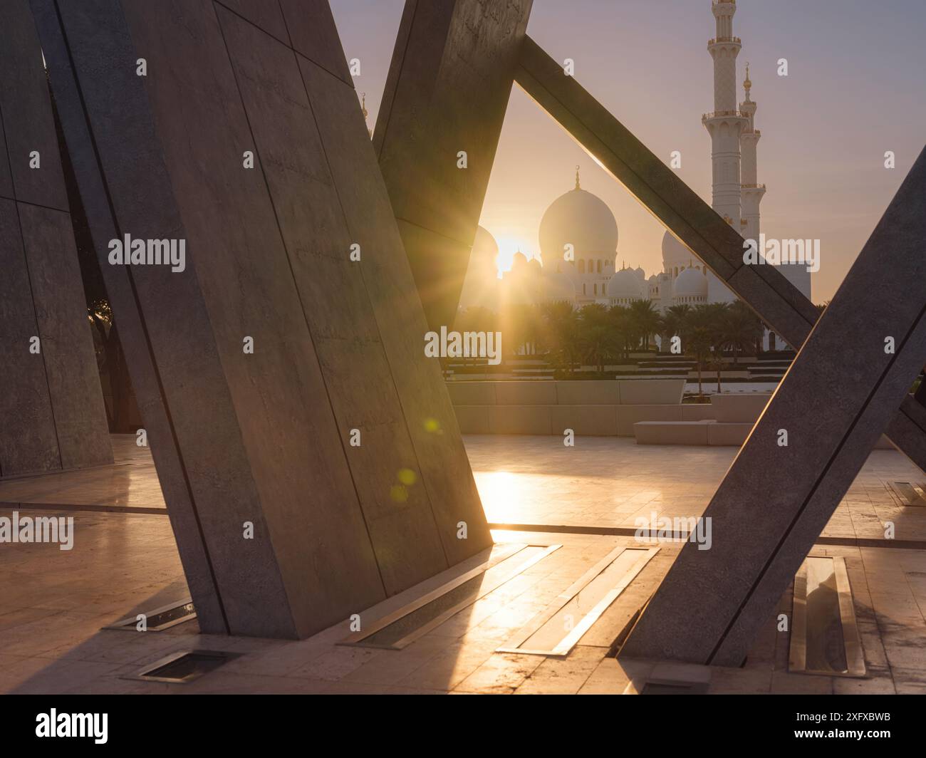 Abu Dhabi, UAE - January 14 2024: Evening view from Wahat Al Karama or ...