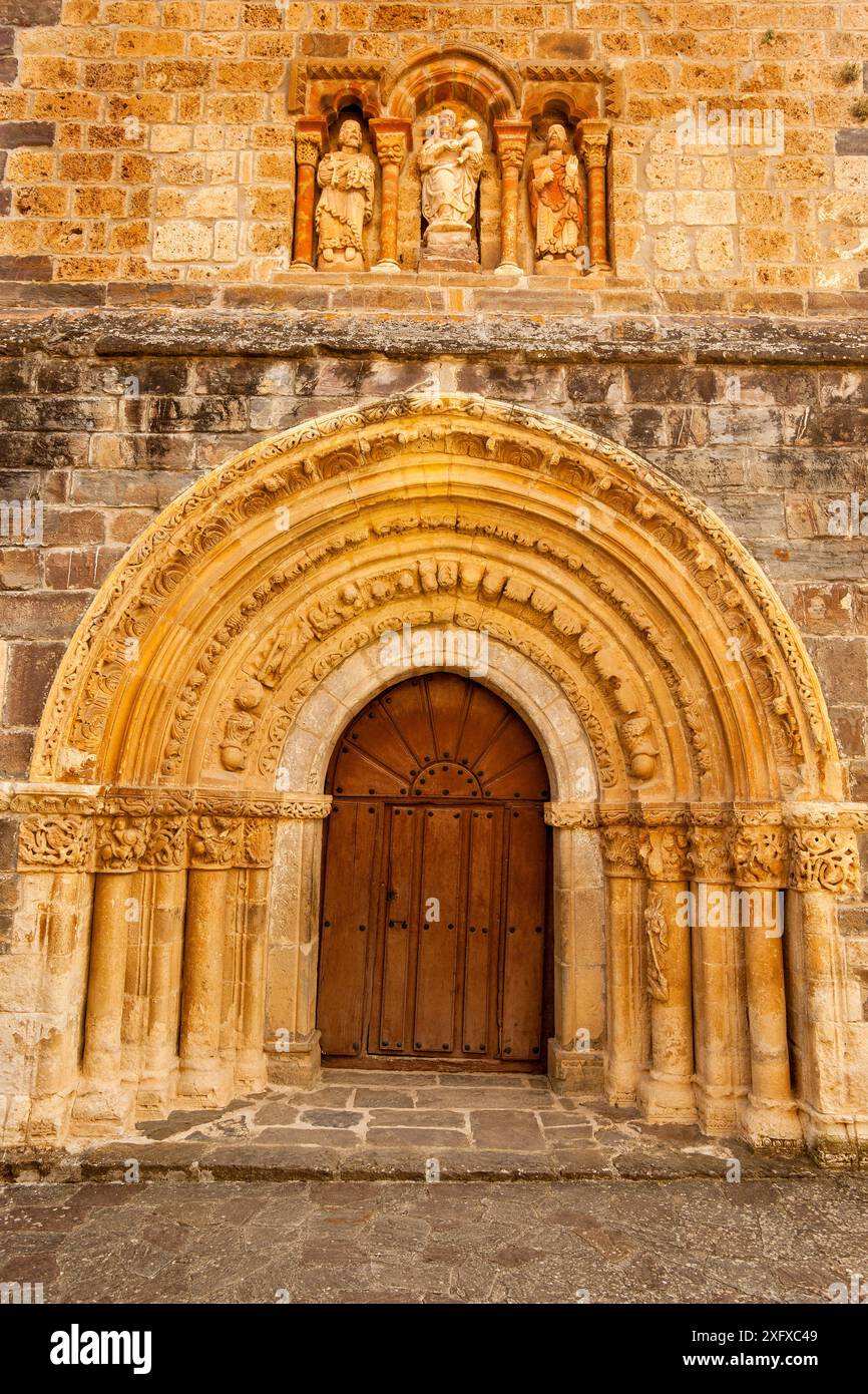 Romanesque reliefs in monastery of Santa María la Real, IX century ...