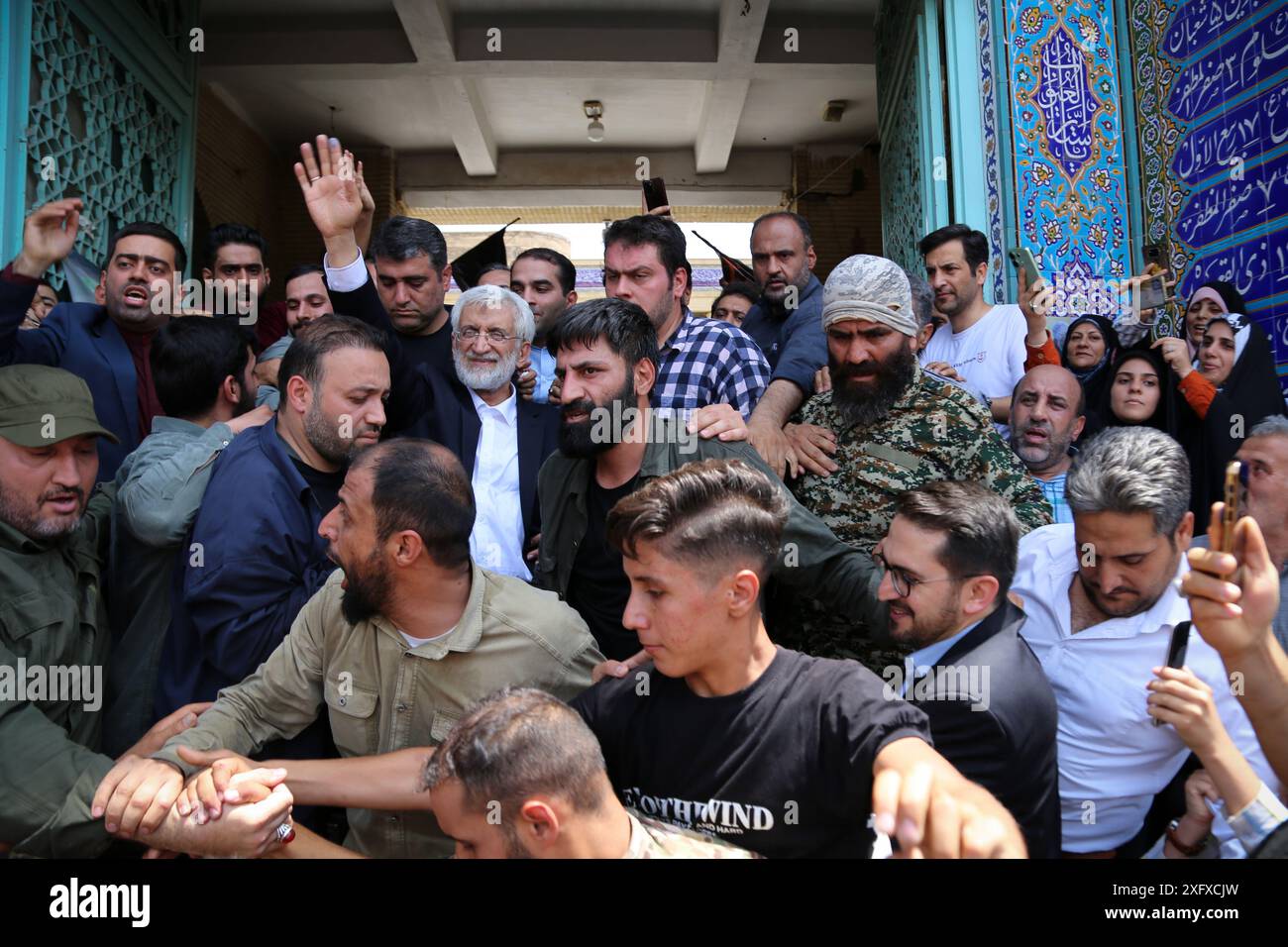July 5, 2024, Qarchak, Tehran, Iran: Iranian presidential candidate and ...