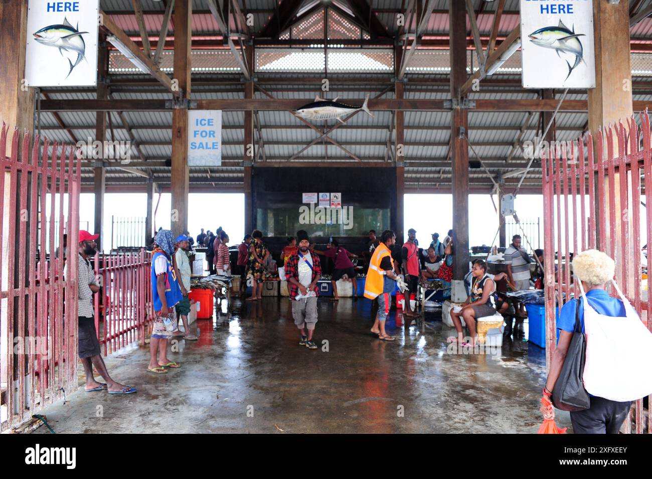 Port Moresby, Papua New Guinea. 5th July, 2024. People visit the Koki ...