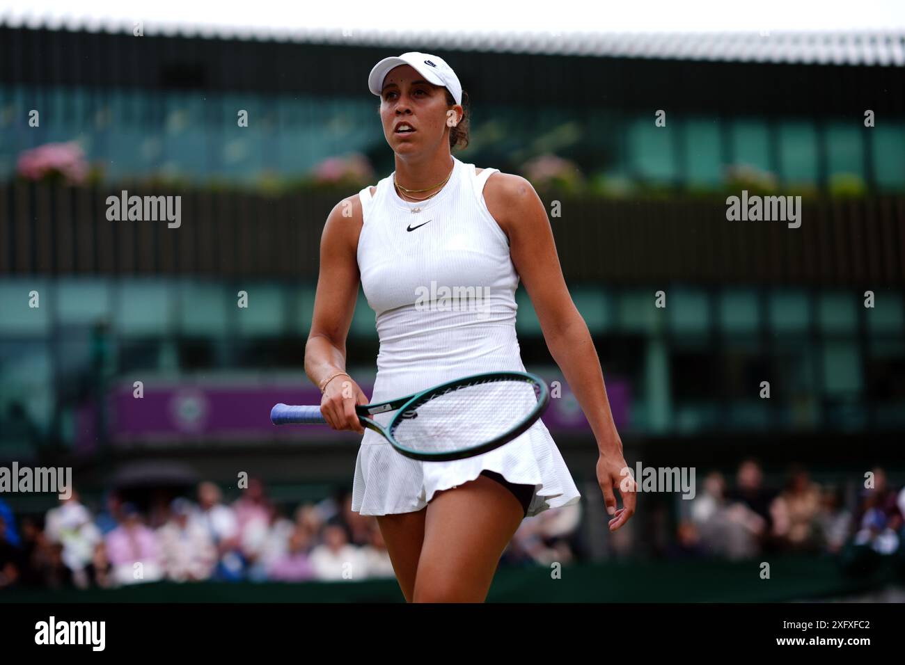 Madison Keys during her match against Marta Kostyuk (not pictured) on ...