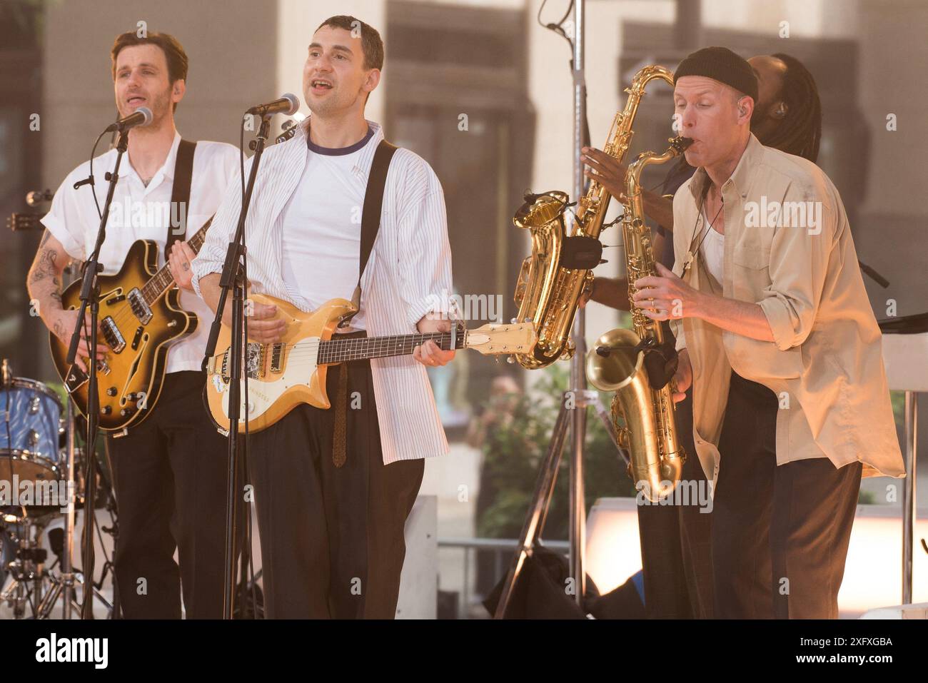 New York, USA. 05th July, 2024. Mikey Freedom Hart, Jack Antonoff, Evan ...
