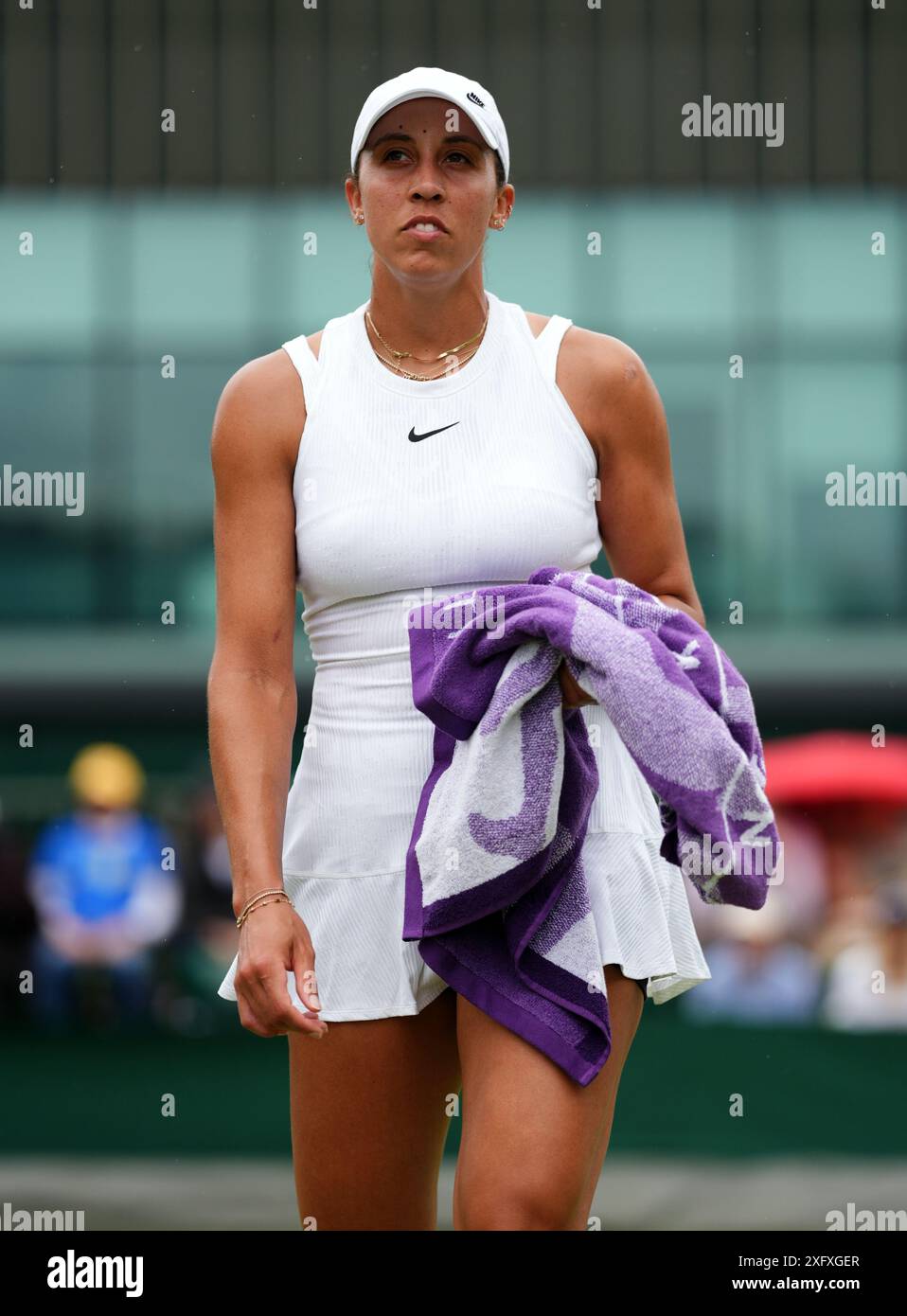 Madison Keys during her match against Marta Kostyuk (not pictured) on ...