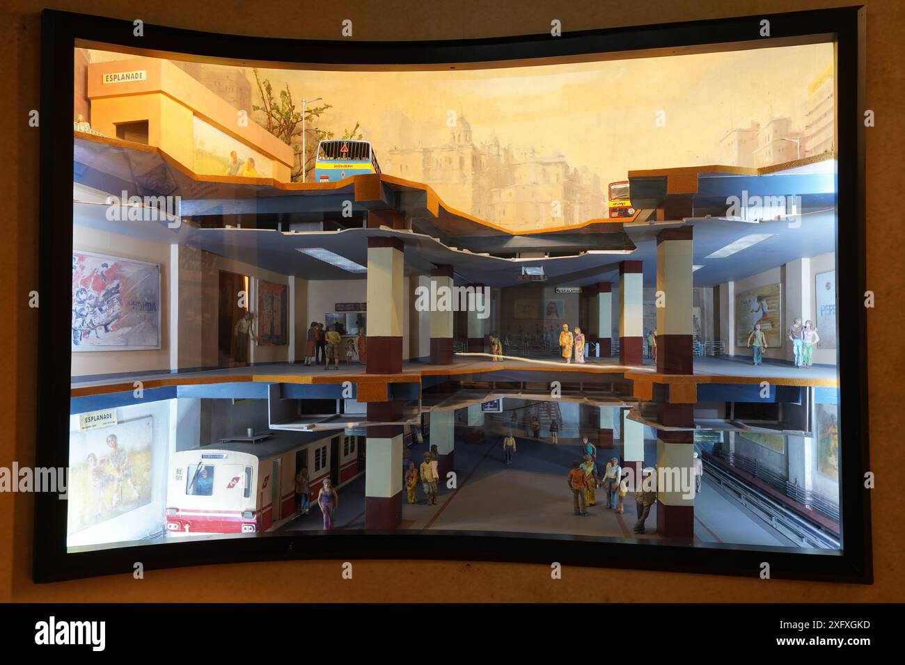 Model of Kolkata Metro Railway multistory platform. Transport Gallery ...