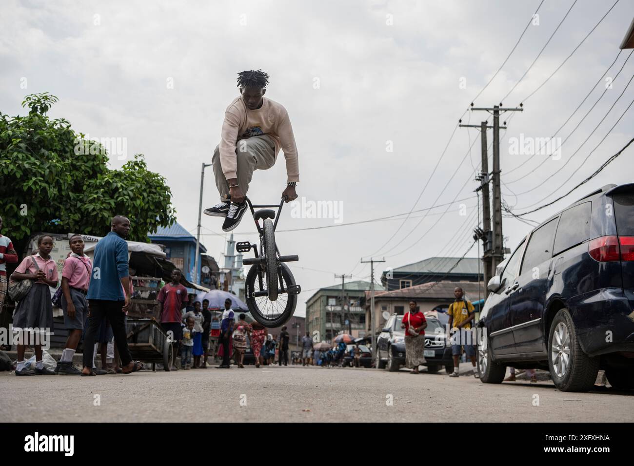 Spanish-Nigerian BMX freestyle rider Courage Adams returns to Lagos ...