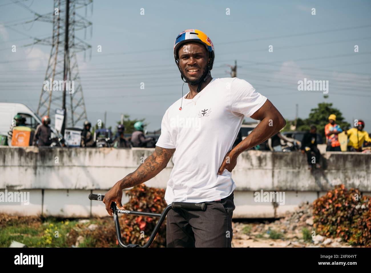 Spanish-Nigerian BMX freestyle rider Courage Adams returns to Lagos ...