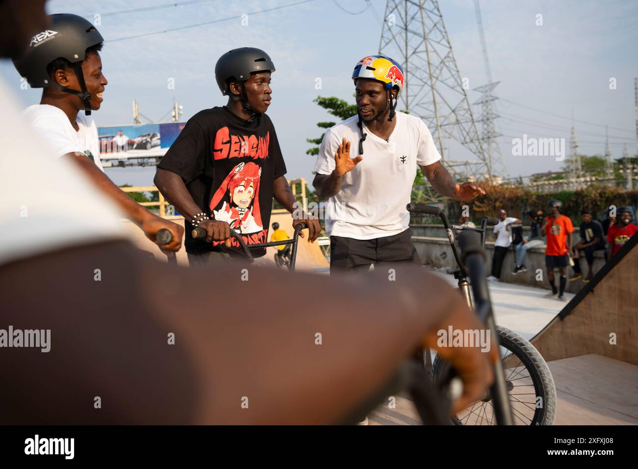 Spanish-Nigerian BMX freestyle rider Courage Adams returns to Lagos ...