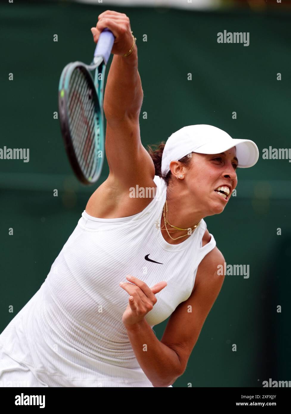 Madison Keys during her match against Marta Kostyuk (not pictured) on ...