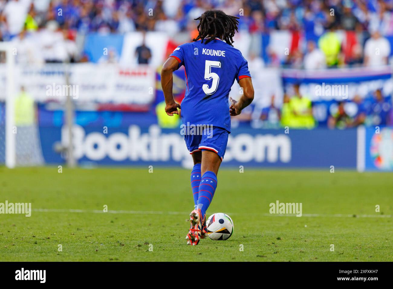 Jules Kounde seen during UEFA Euro 2024 game between national teams of ...