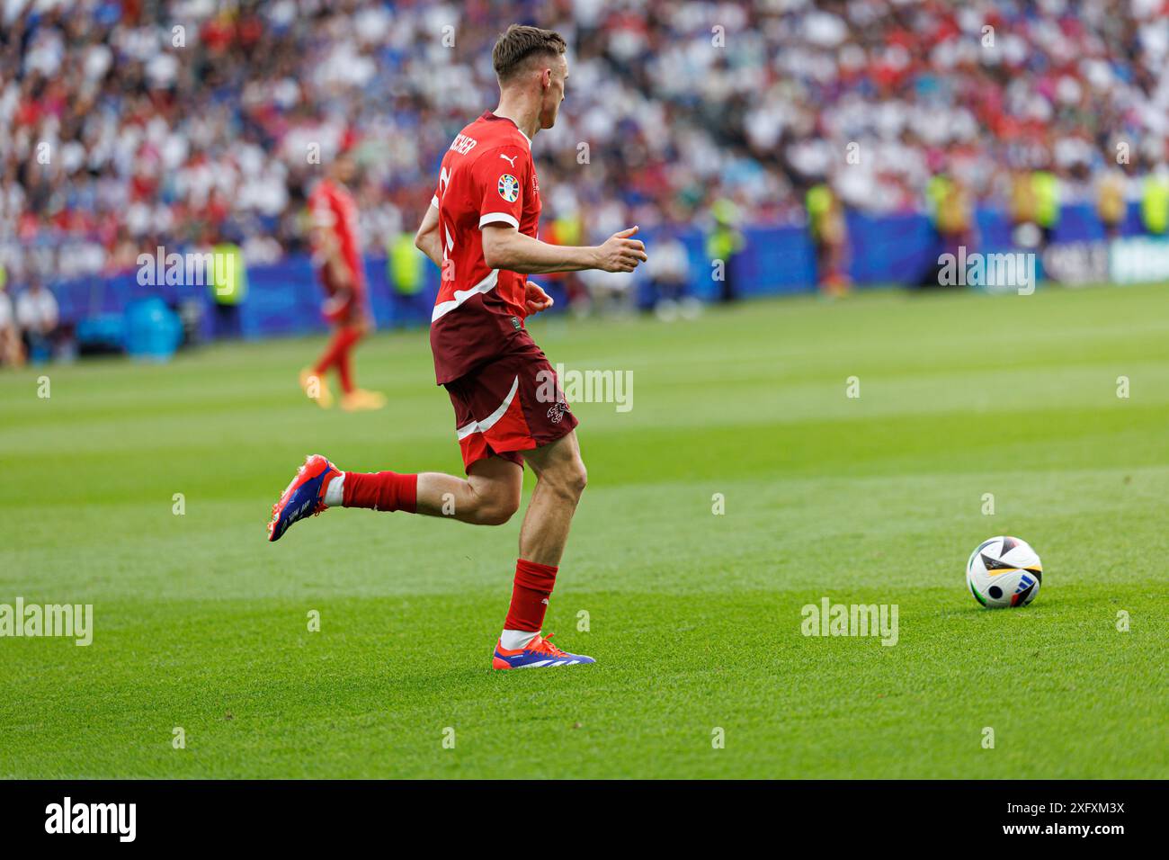 Michael Aebischer seen during UEFA Euro 2024 Round of 16 game between ...