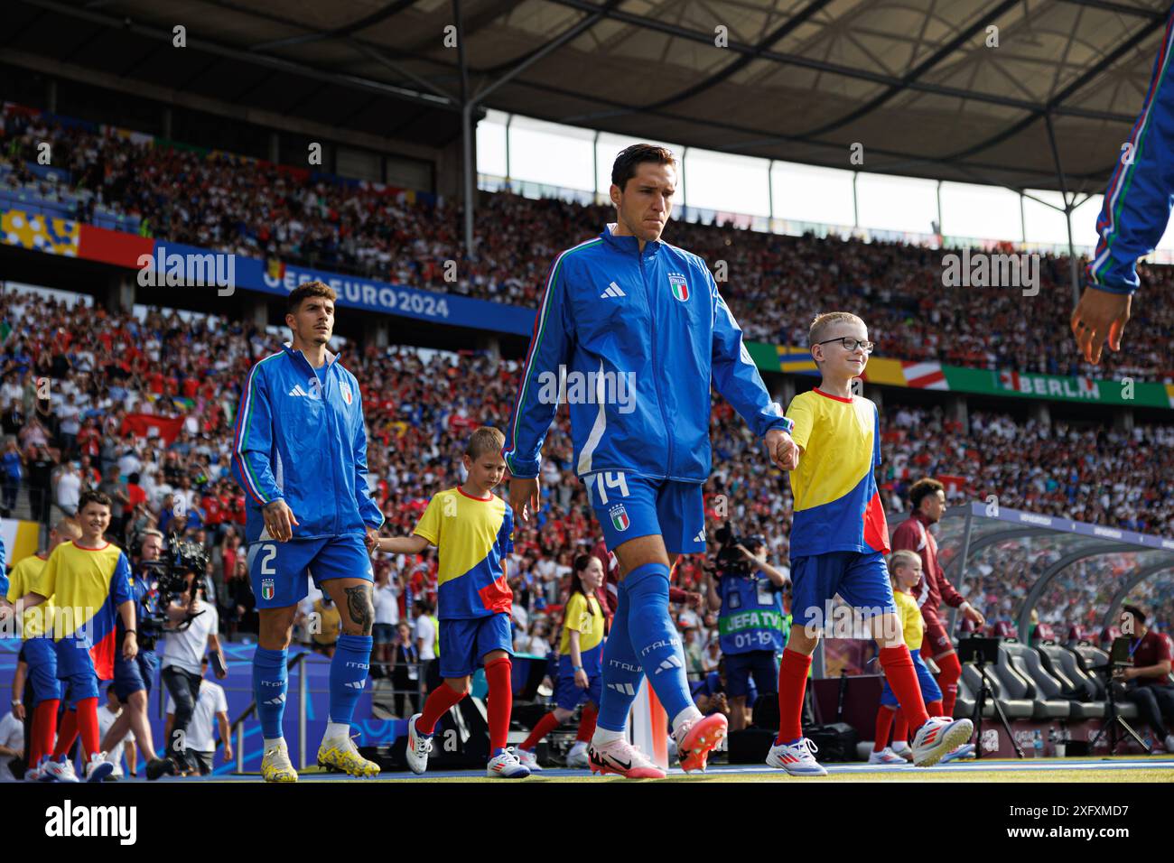 Federico Chiesa seen during UEFA Euro 2024 Round of 16 game between ...