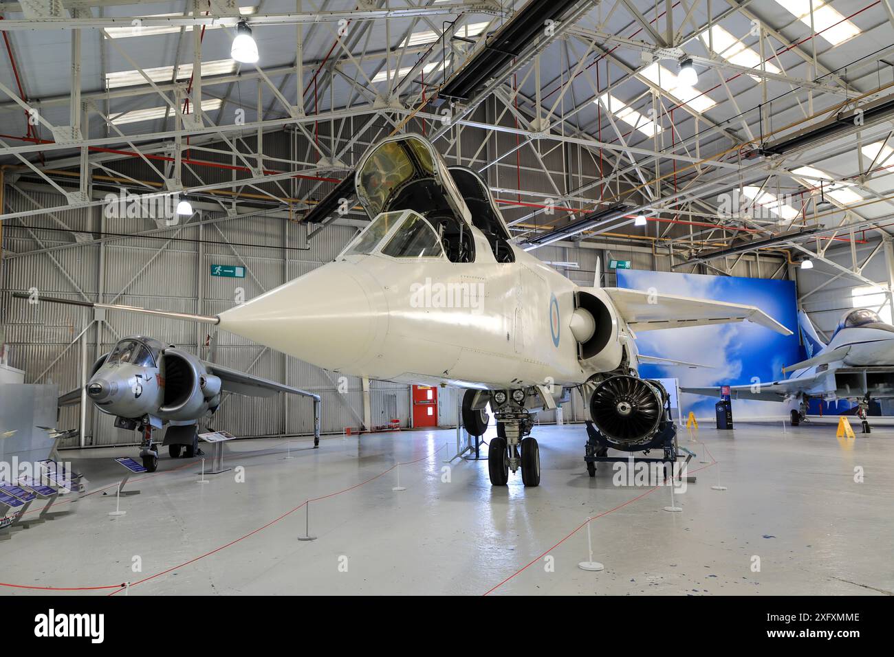 A TSR 2 aeroplane on display at the Royal Air Force Museum Midlands ...