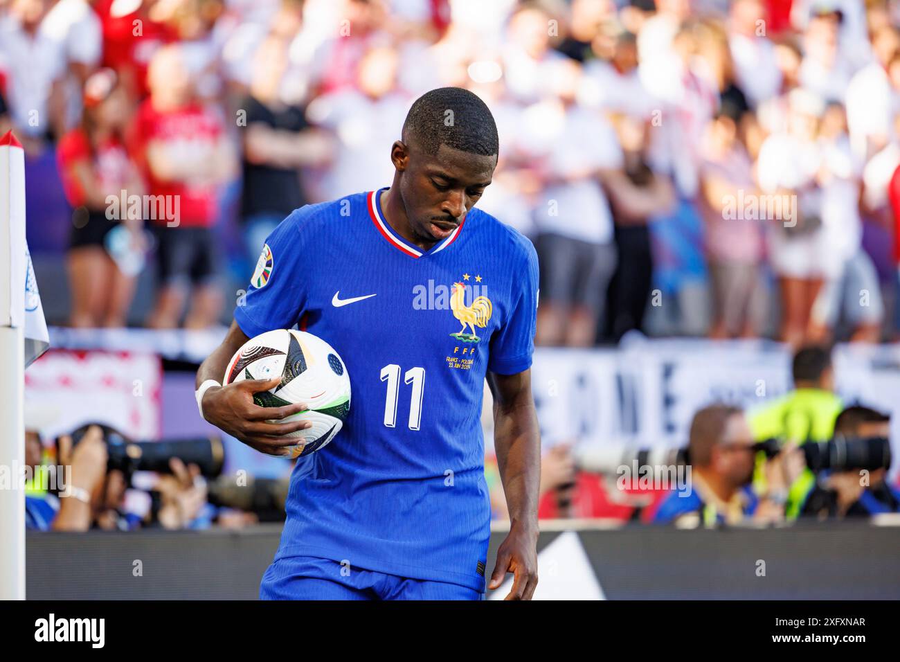 Ousmane Dembele seen during UEFA Euro 2024 game between national teams ...