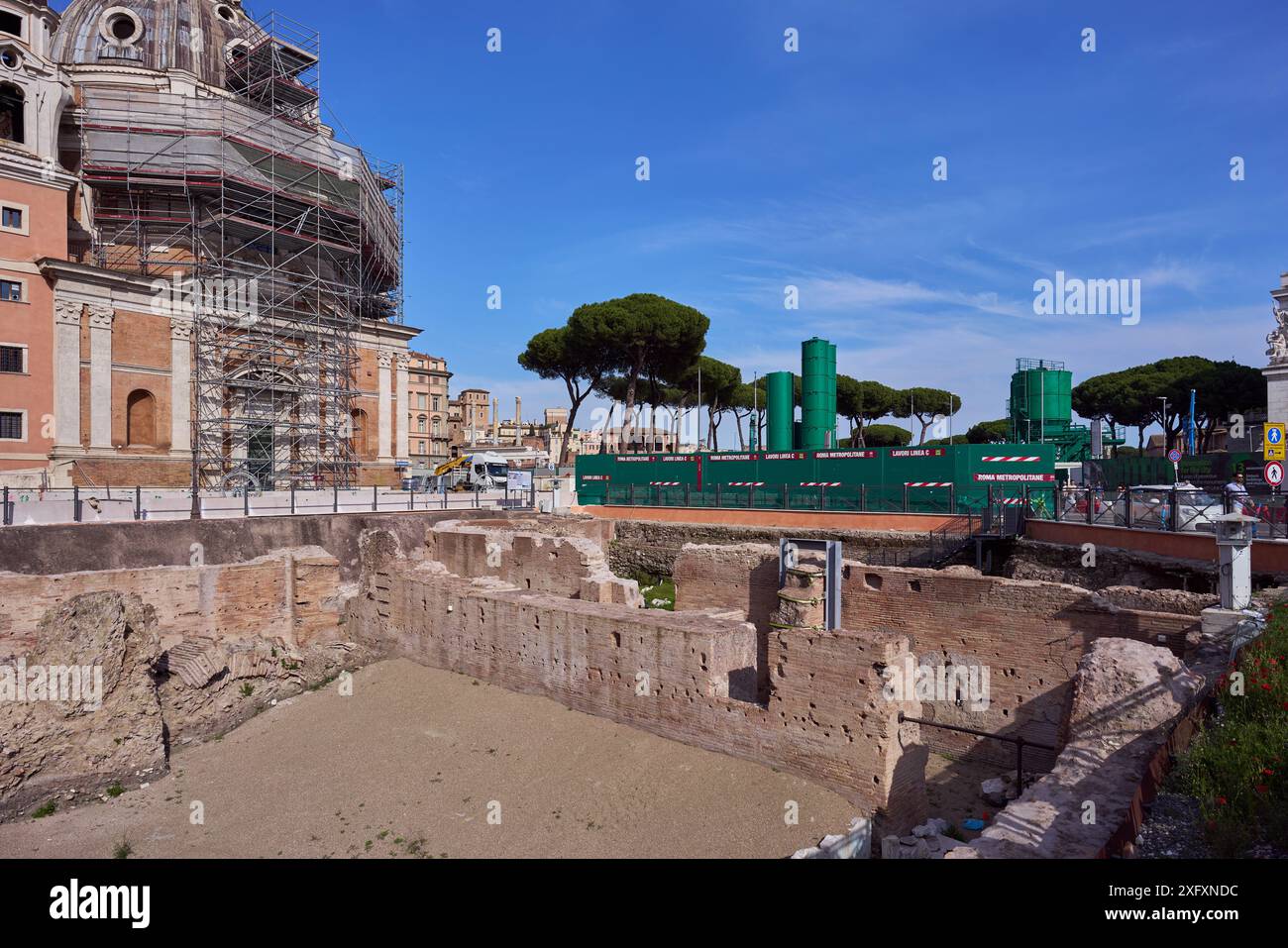 Works for a metro station at Piazza Venezia square in Rome (2024 ...